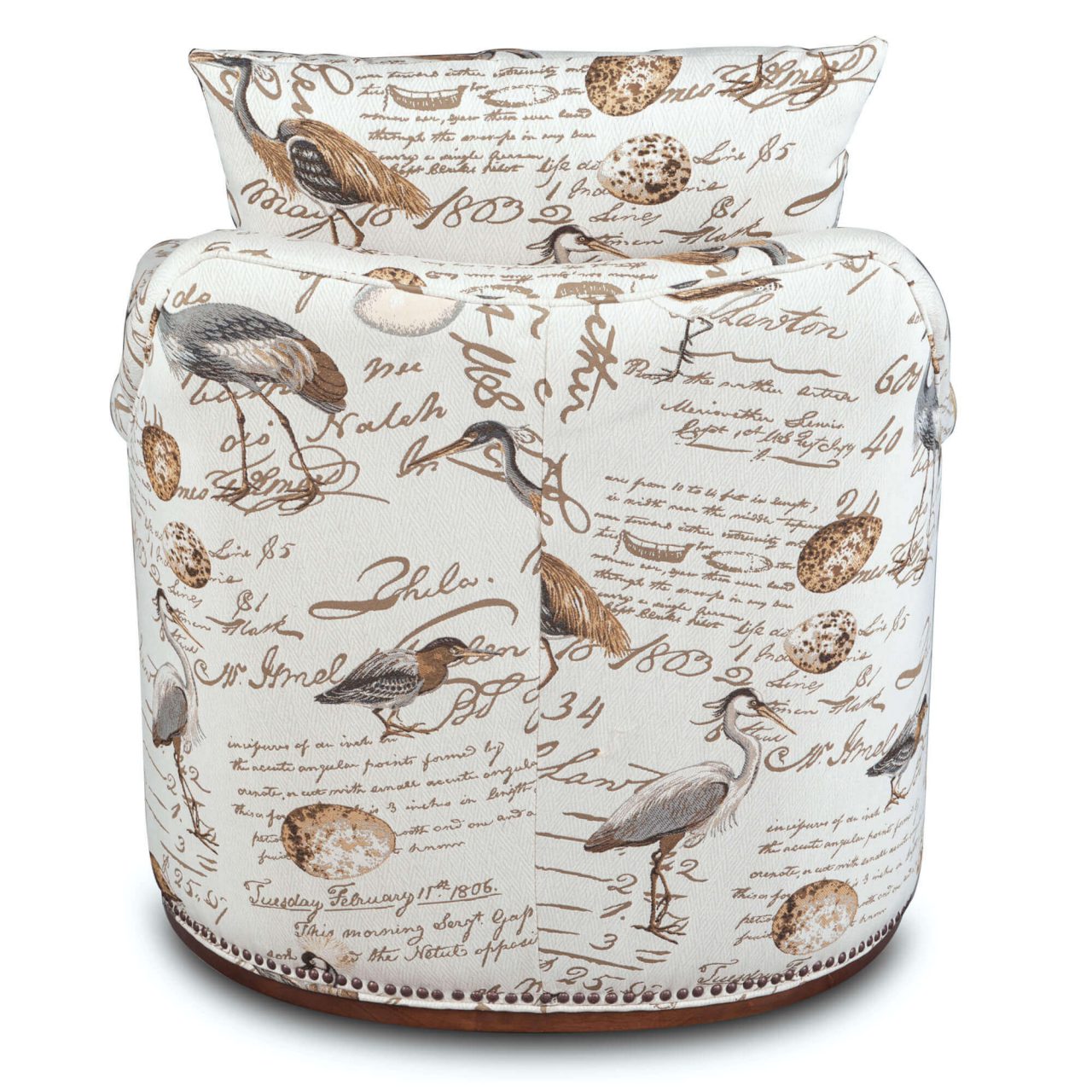 Birdscript/Birdsong Seamist Swivel Chair - Sunset Trading