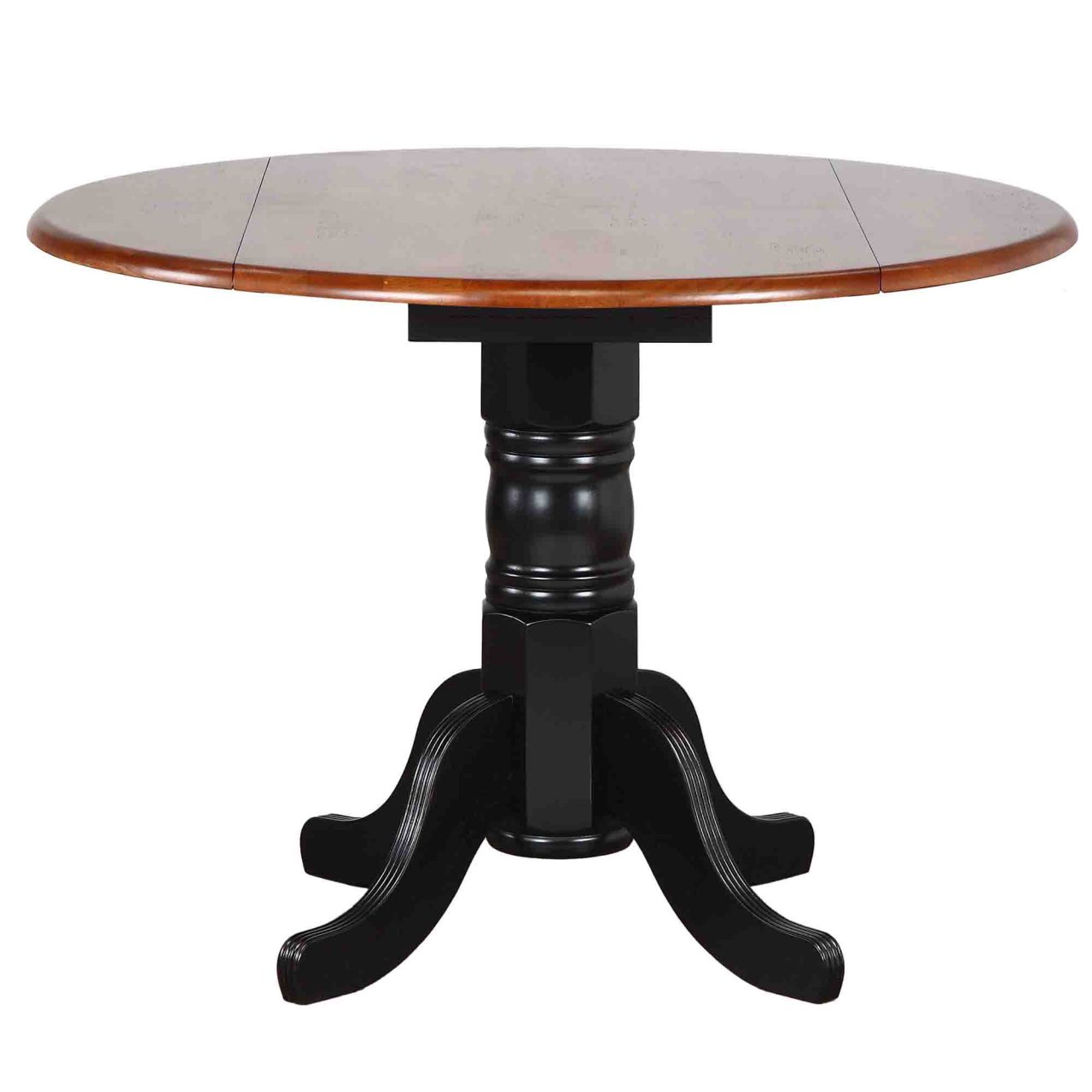 Drop Leaf Pub Table Set w/Swivel Barstools (3 Piece) - Sunset Trading