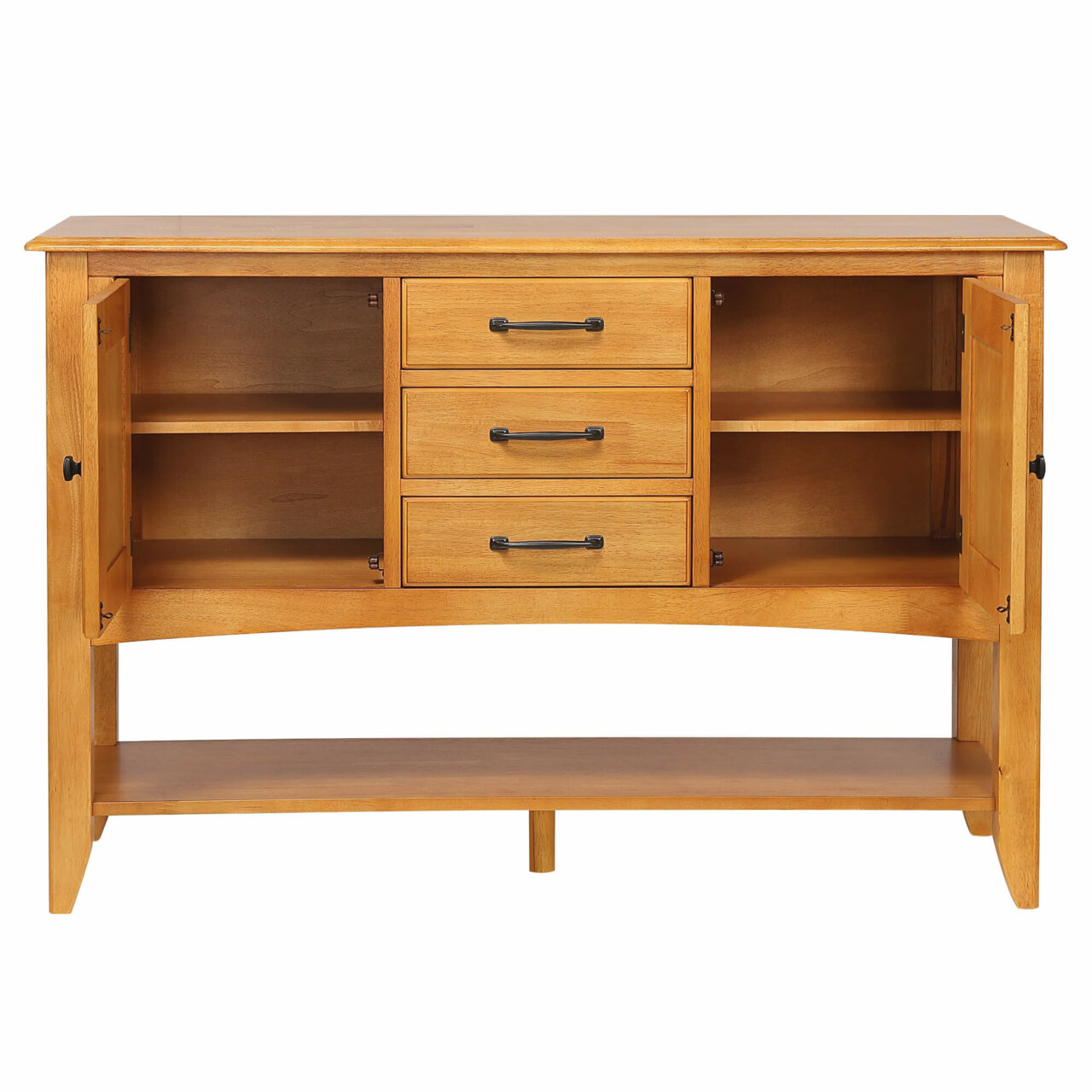 Light Oak Sideboard with Shelf - Sunset Trading